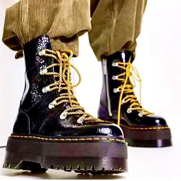 Dr. Martens | Shoes | Dr Martens Ghilana Max Distressed Patent Leather ...